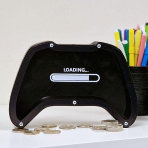 3D Printed Piggy Bank Gaming Controller, Personalized Gaming Fund Money ...