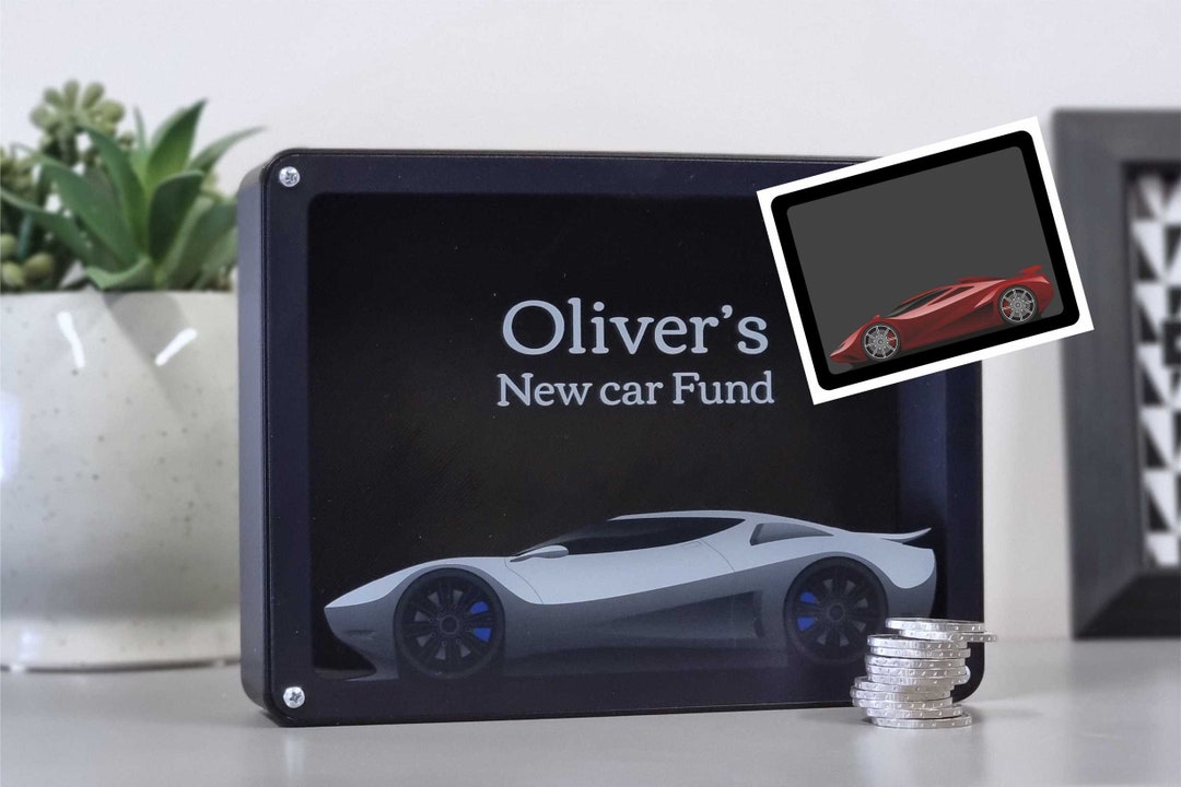 3D Printed Personalized Car Piggy Bank, Car Enthusiast Gift, Made of ...