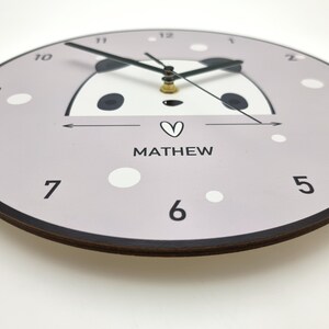 Personalized Panda Clock, Children's Clock, Nursery Decor - Etsy