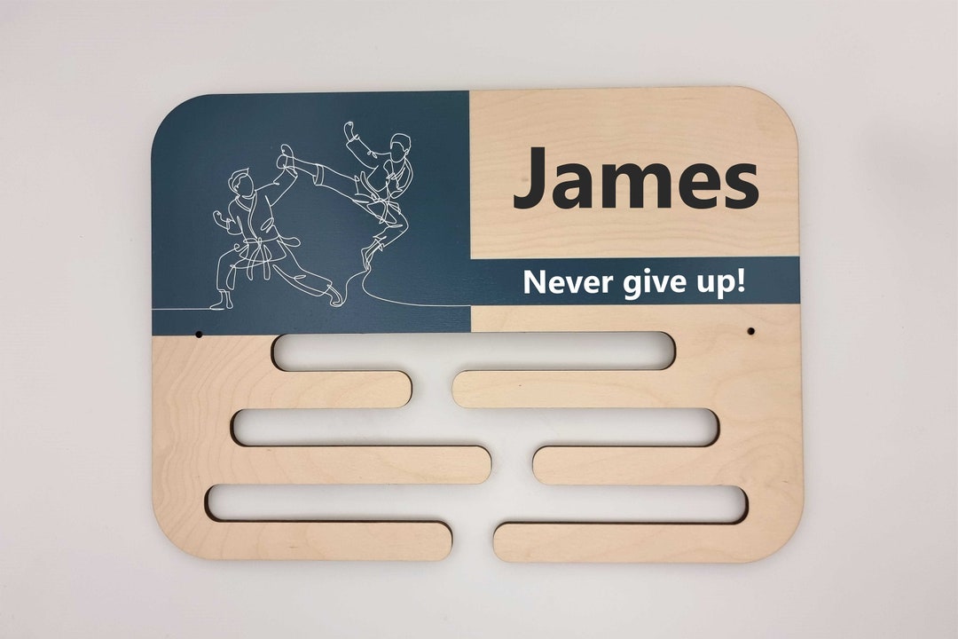 Medal Display Board Personalised Karate Award Display - Etsy