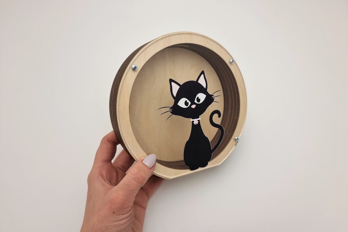 Cat Money Box, Wooden Personalized Gift - Etsy