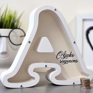 3d Printed Letter Piggy Bank | Letter Coin Bank | Money Box ...