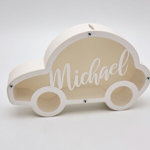 Personalized 3D Printed Piggy Bank for Boys - Customizable Car Money ...