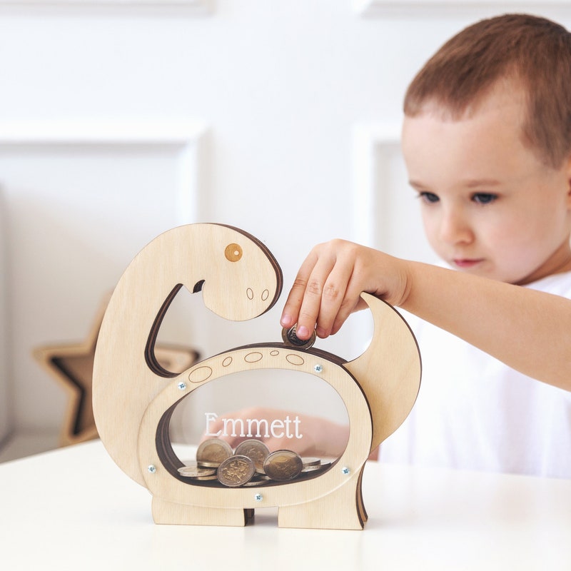 Dinosaur Piggy Bank - Etsy