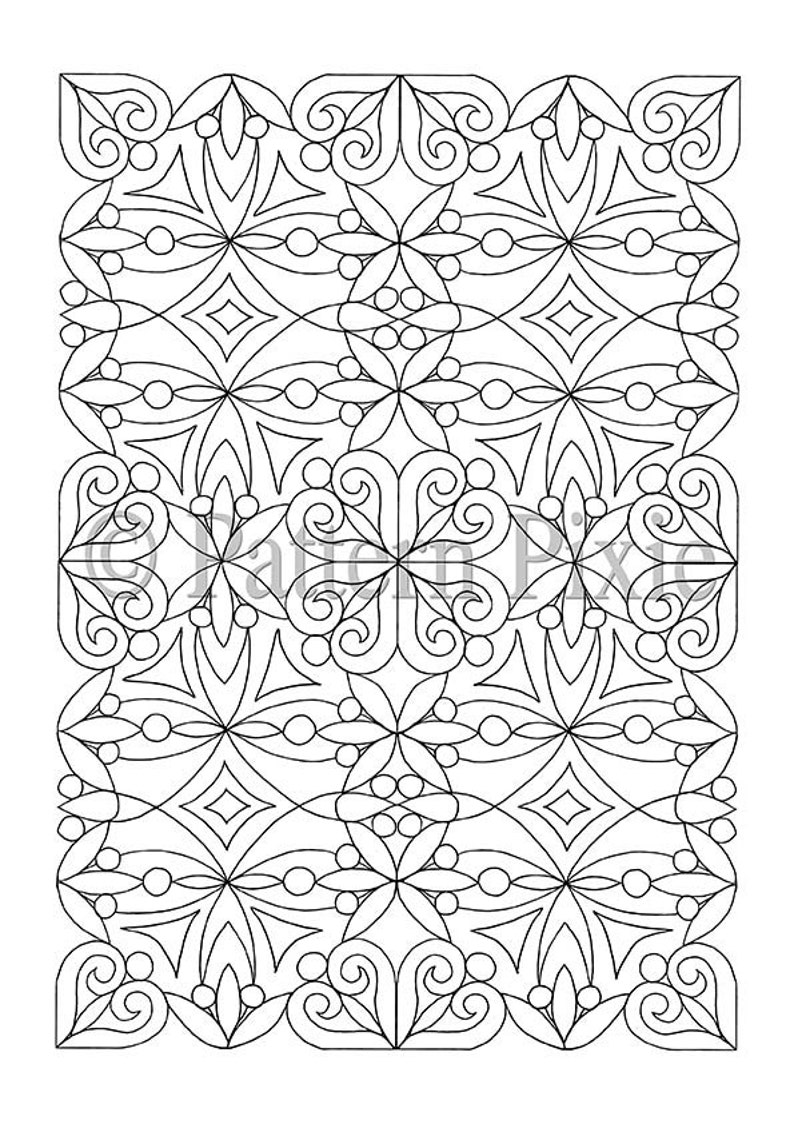 Colouring Page Moroccan Inspiration Pattern - Etsy