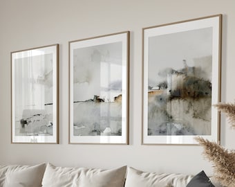 Gray Abstract - Etsy