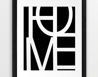 Modern word art | Etsy