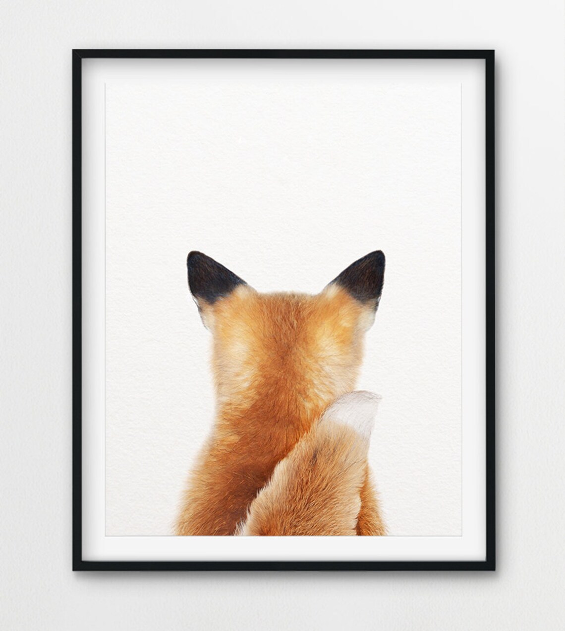 Fox Tail Print Woodland Nursery Wall Art Nursery Decor Baby | Etsy