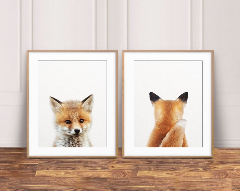 Fox Tail Print, Woodland Nursery Wall Art, Nursery Decor, Baby Animal ...
