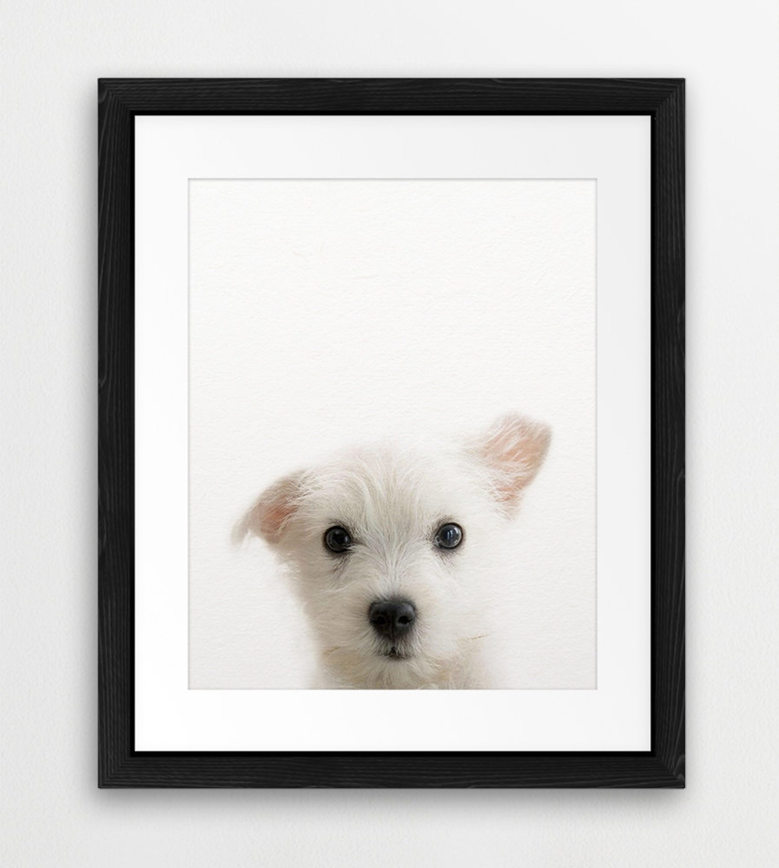 Dog Puppy Print, Nursery Animal Wall Art, Domestic Animal, Kids Pet ...