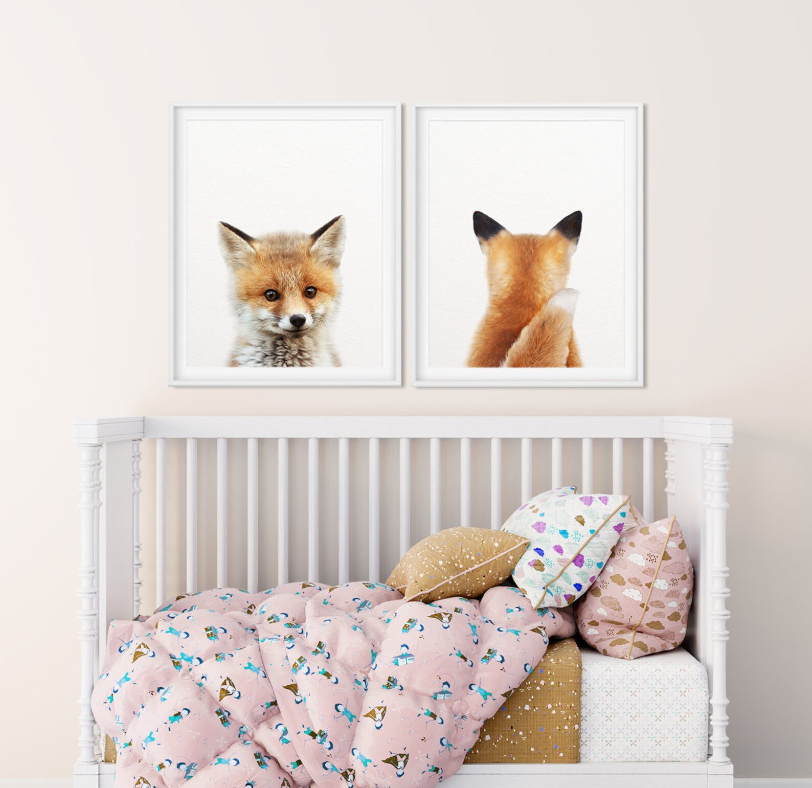 Fox Tail Print, Woodland Nursery Wall Art, Nursery Decor, Baby Animal ...