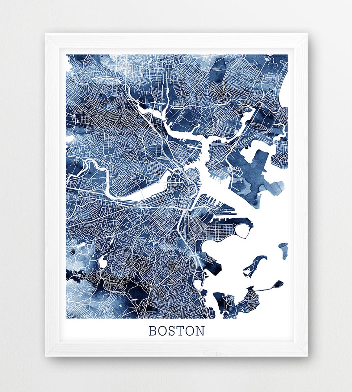 Boston Map Print Boston City Street Map Urban Map Poster - Etsy
