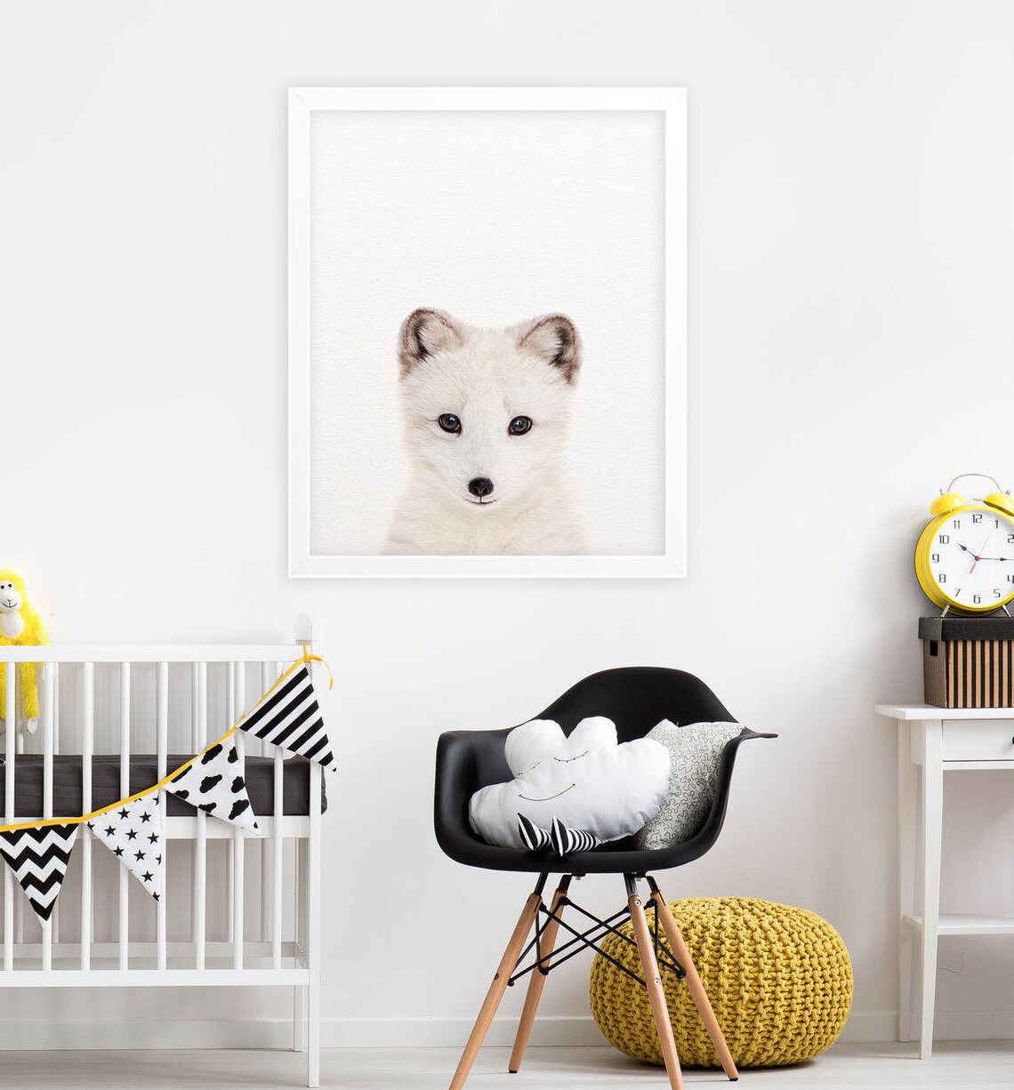 Fox Print, Arctic Fox Cub Art, White Animal Photo, Baby Animal Prints ...