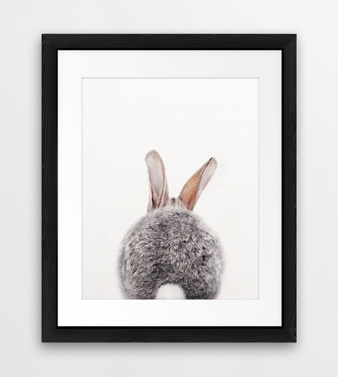 Bunny Butt, Rabbit Print, Bunny Tail, Woodland Nursery Decor, Woodland ...