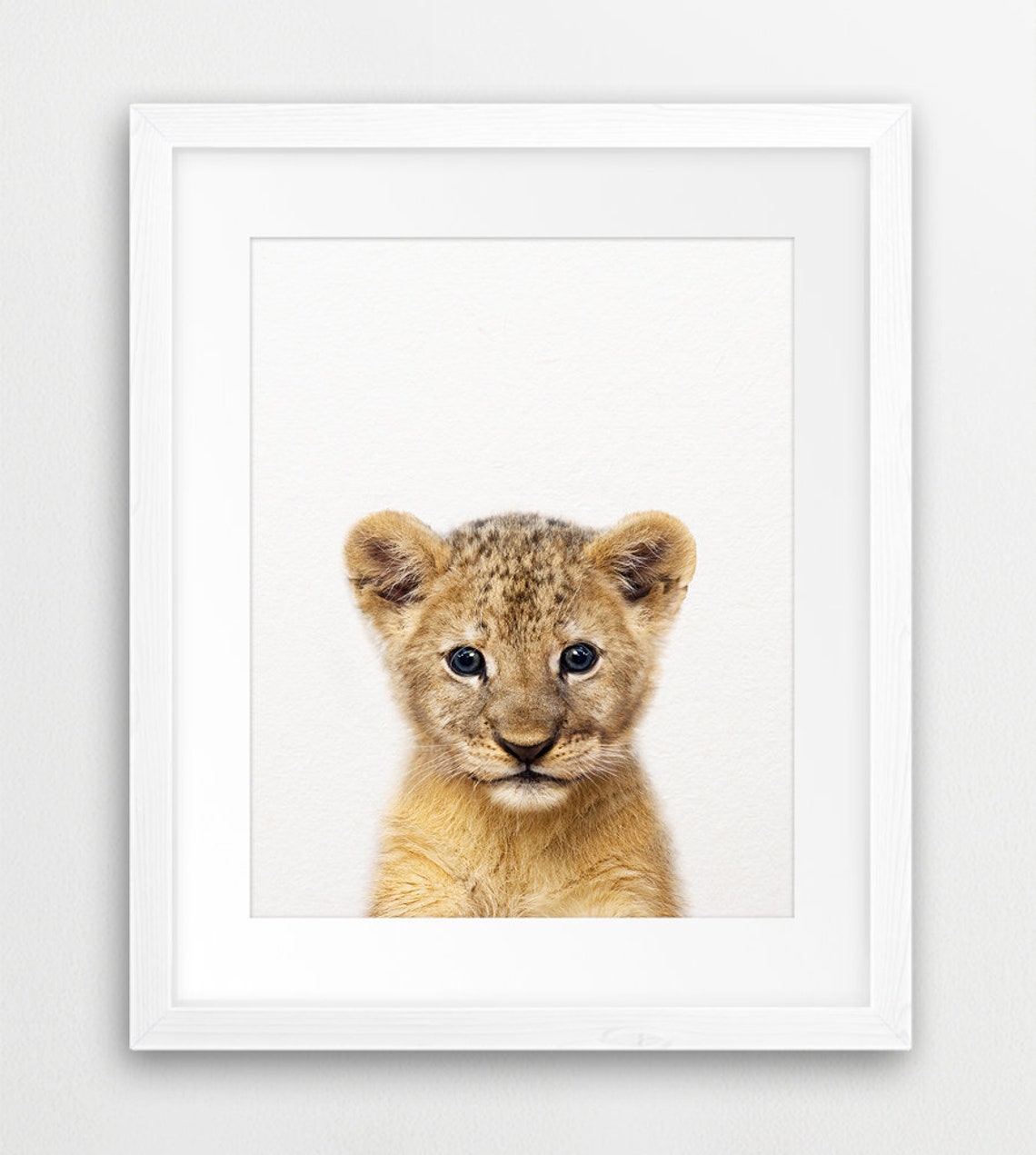 Lion Print Lion Cub Art Baby Animals Print Safari Animal | Etsy