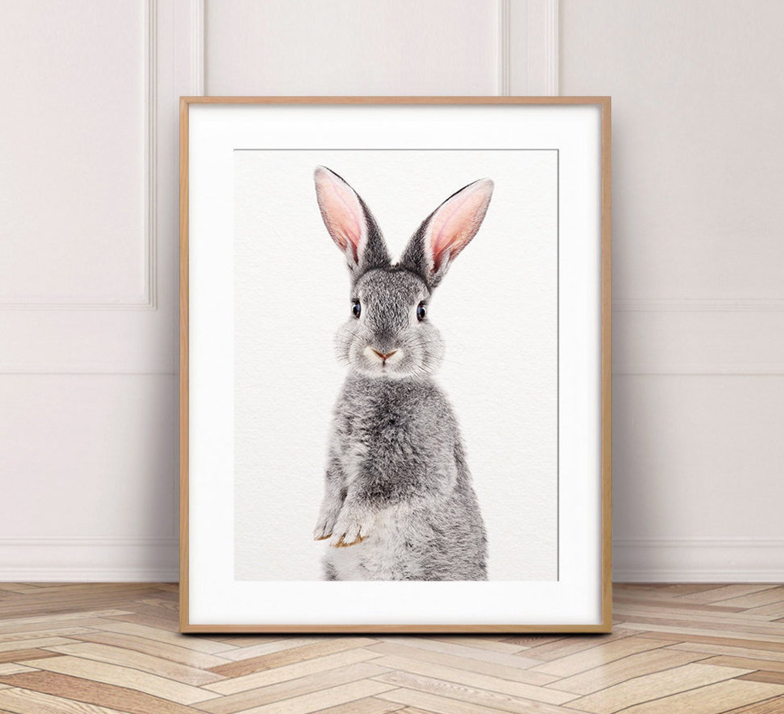 Nursery Decor Rabbit Print Bunny Print Baby Animals | Etsy