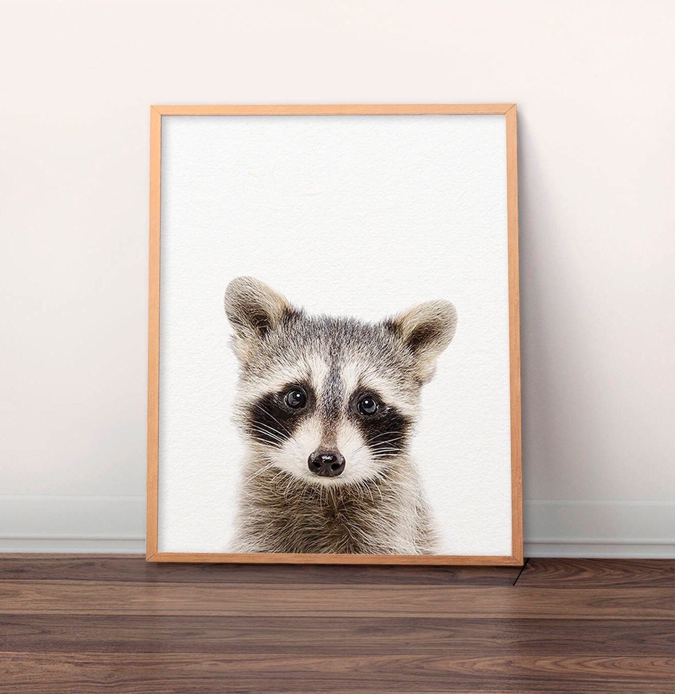Raccoon Print Baby Raccoon Baby Animal Prints Woodland - Etsy