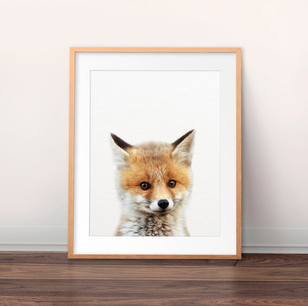 Fox Print, Fox Cub Wall Art, Pup Fox Photo, Nursery Decor, Baby Animal ...