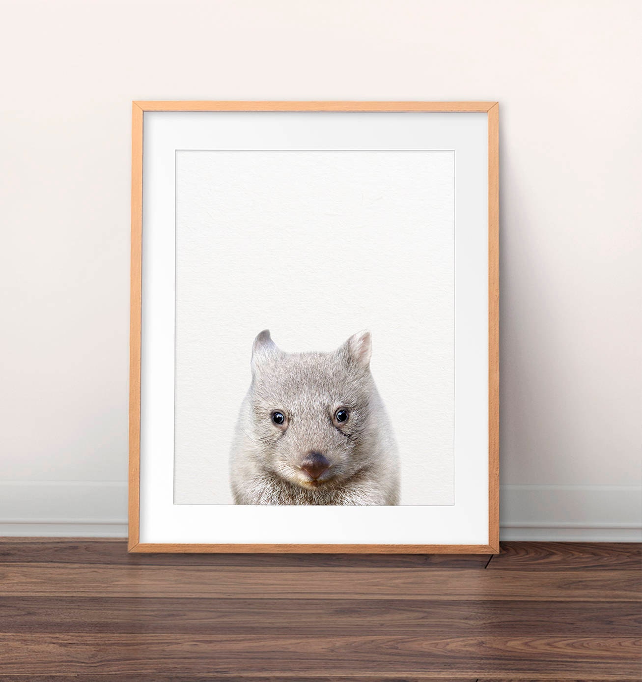 Wombat Print, Baby Wombat Wall Art, Cute Baby Animal Prints, Australian ...