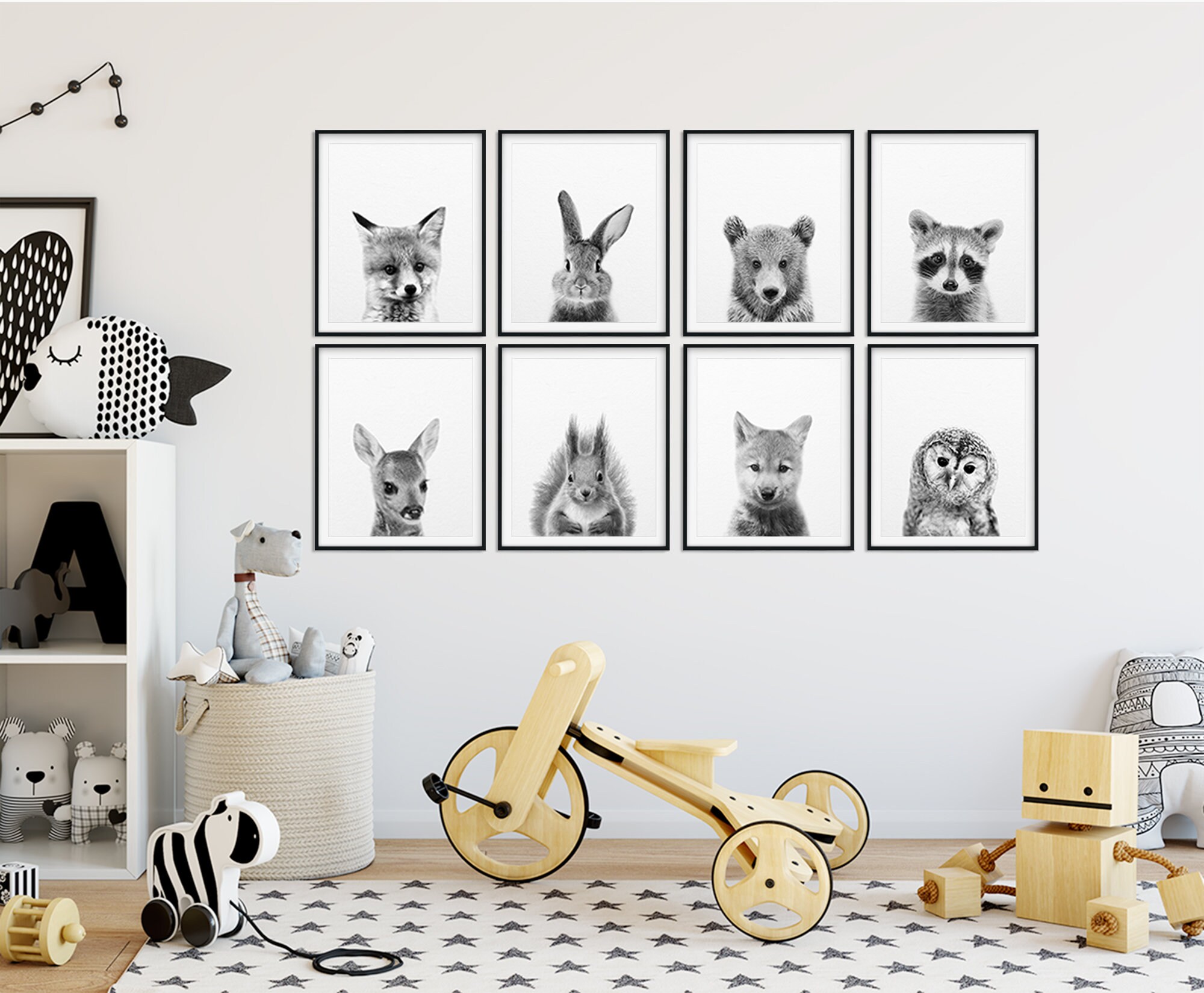 Raccoon Print Baby Raccoon Art Nursery Decor Baby Animal - Etsy