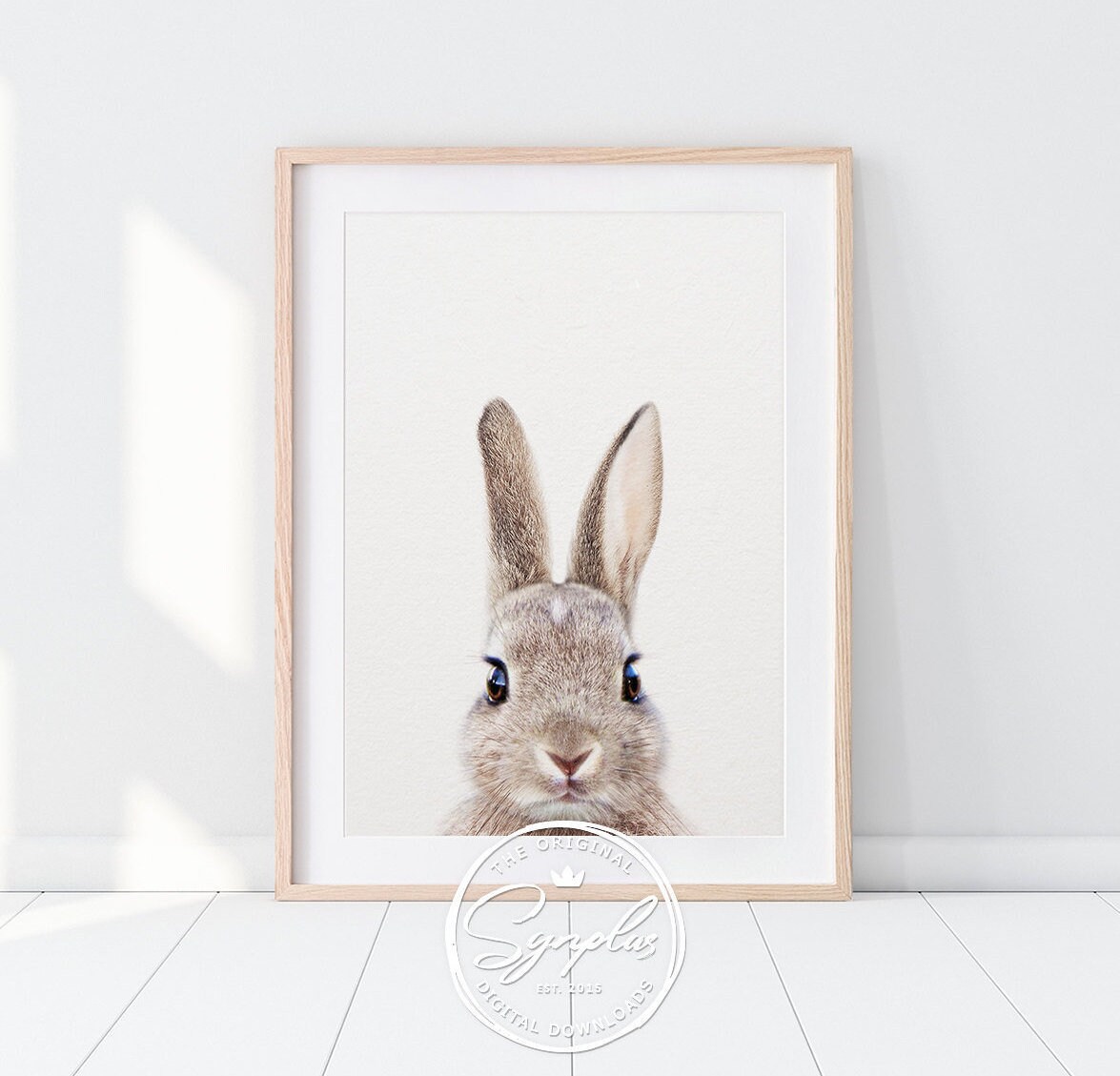 Nursery Wall Art Rabbit Print Woodland Nursery Decor Bunny - Etsy
