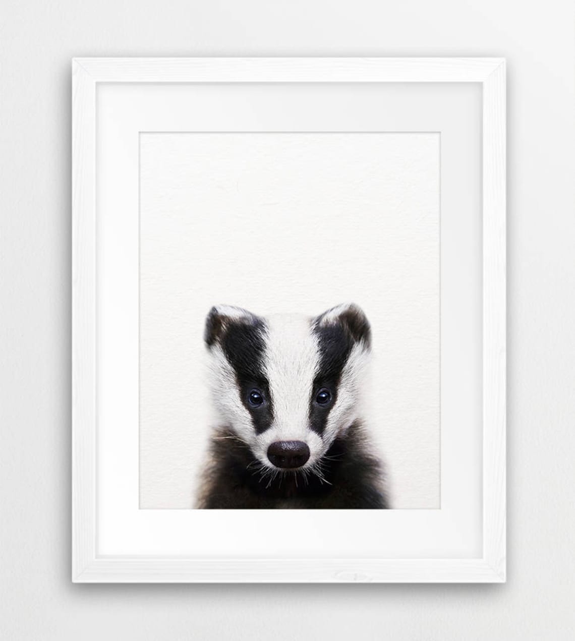 Badger Print Nursery Wall Art Badger Art Baby Animals | Etsy