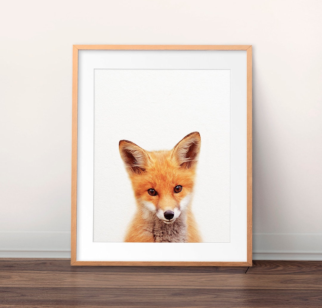 Fox Print, Fox Cub Art, Nursery Wall Art, Pup Fox Photo, Nursery Decor ...