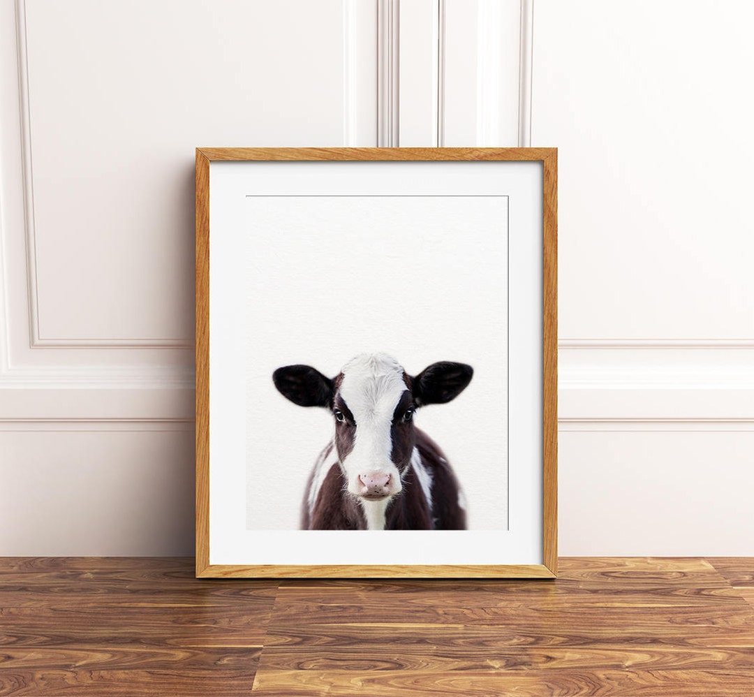 Cow Print, Nursery Decor, Baby Cow Print, Animal Art, Farm Animal ...