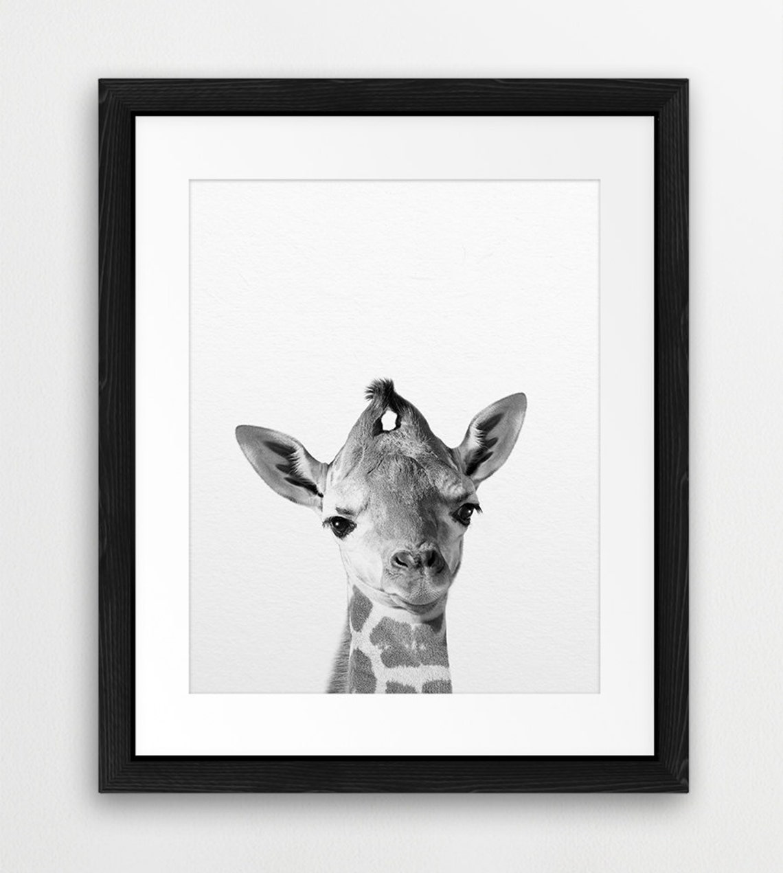 Baby Giraffe Print Nursery Wall Art Baby Animal Prints | Etsy