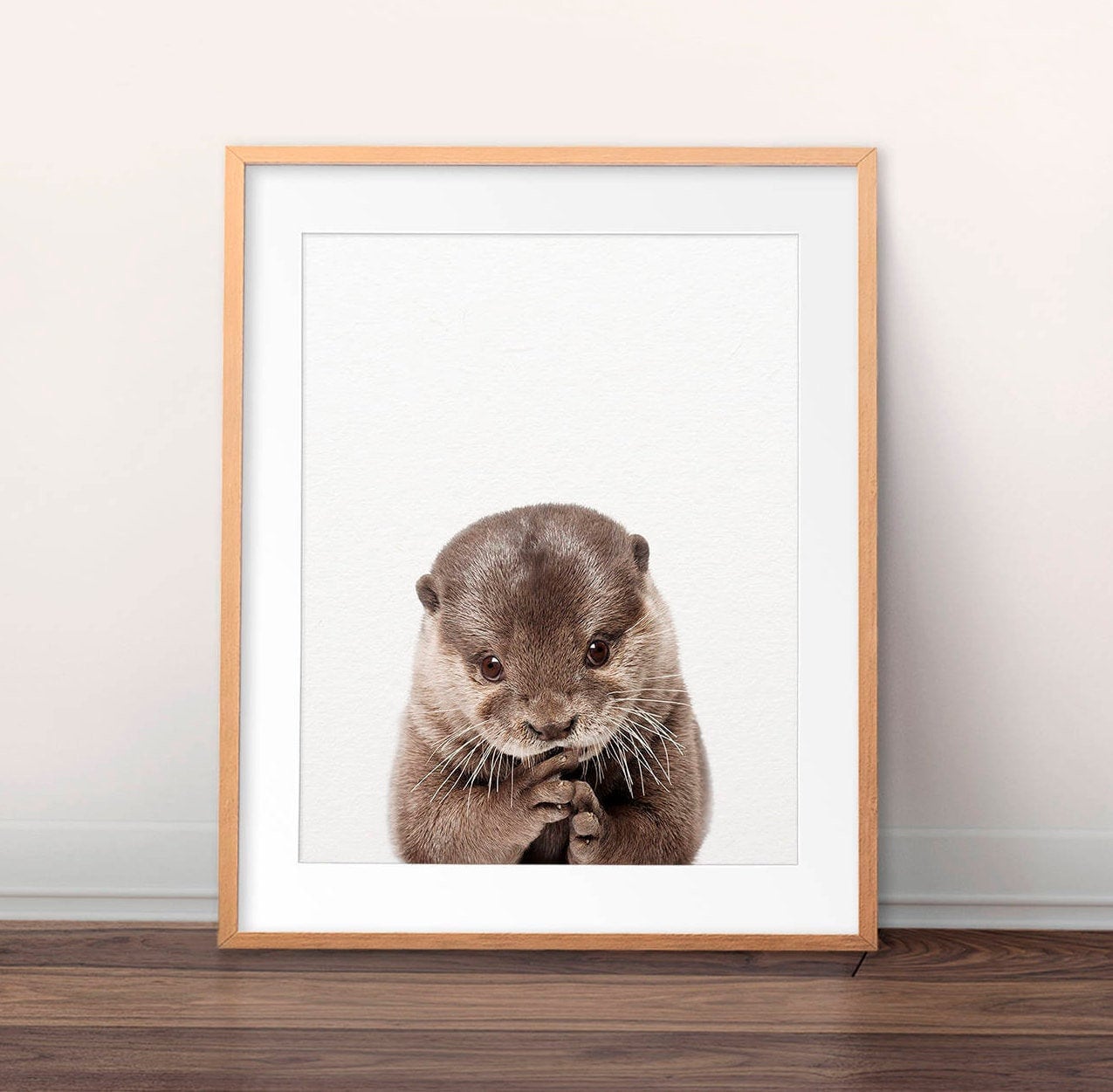 Baby Otter Print Baby Otter Photo Sea Animal Wall Art Baby | Etsy