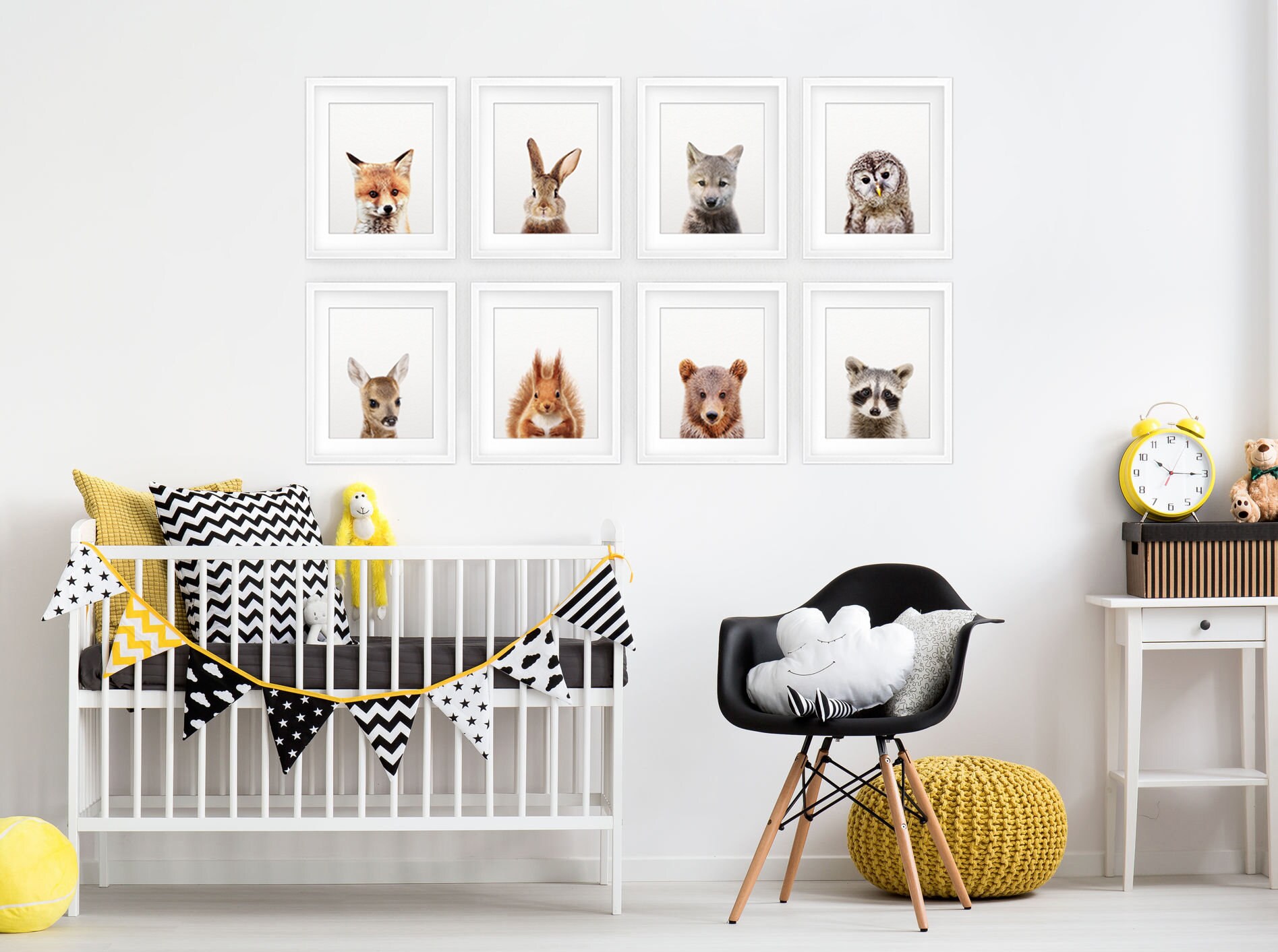 Bear Cub Print, Baby Nursery Animal Wall Art, Woodland Nursery Decor ...