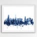 Chicago Skyline Print, Chicago Illinois Cityscape, Chicago Watercolor ...