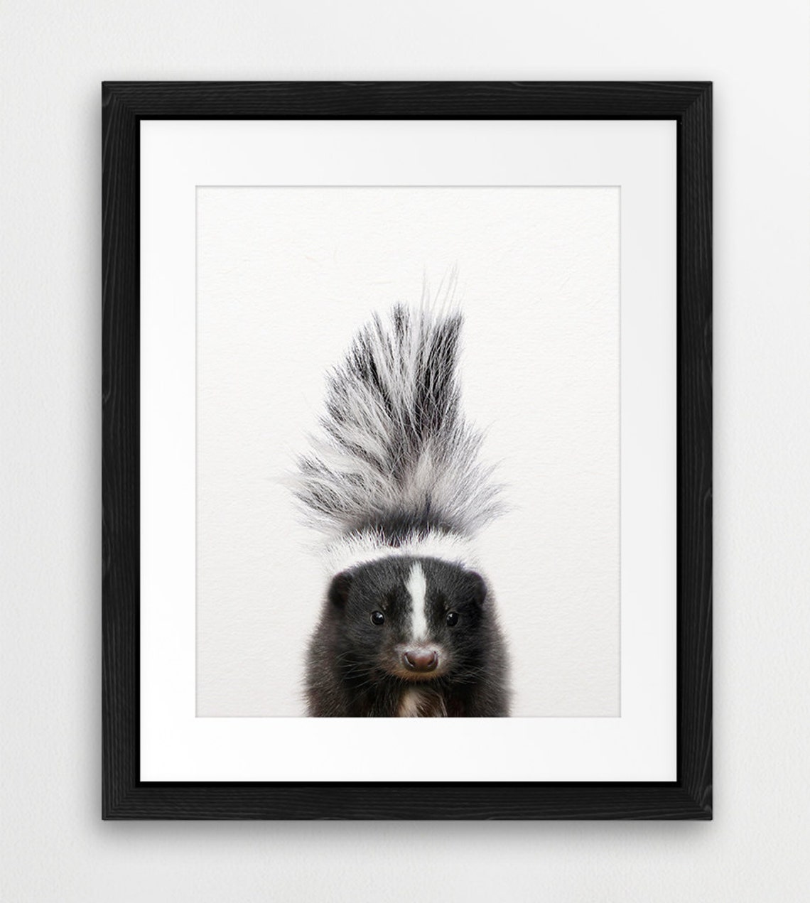 Skunk Print Baby Skunk Art Cute Baby Animal Prints Woodland | Etsy