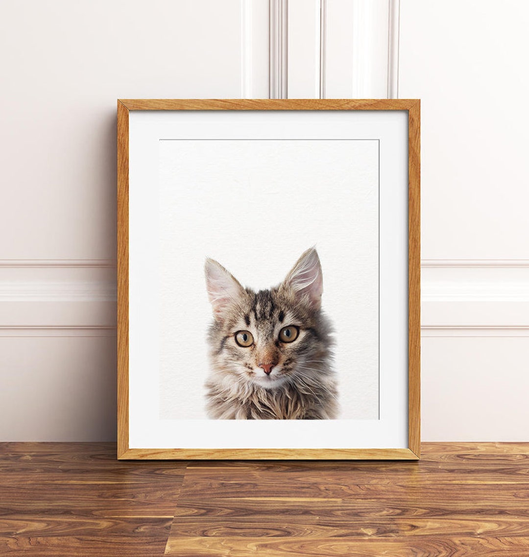 Cat Print, Baby Animal Prints, Kitten Print, Nursery Art, Farm Animals ...