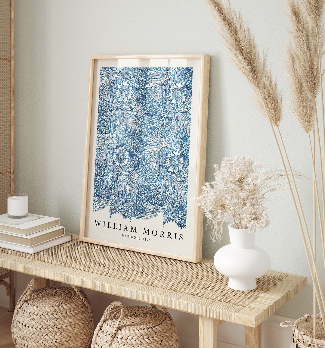 William Morris Marigold Art Print, Vintage Museum Exhibition Art Poster ...