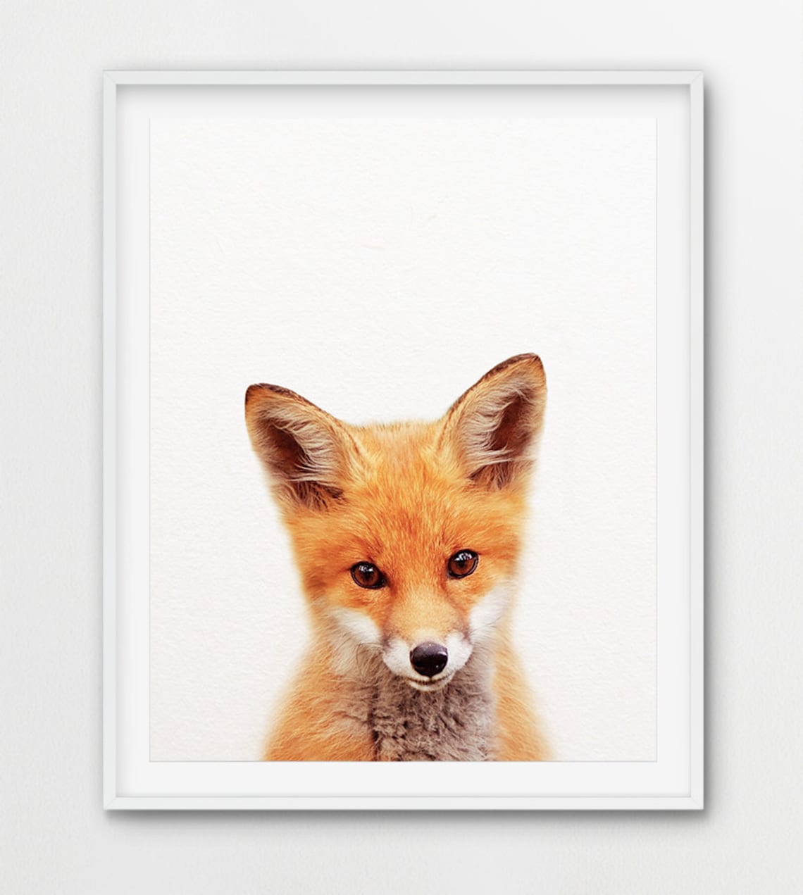 Fox Print Fox Cub Art Nursery Wall Art Pup Fox Photo - Etsy
