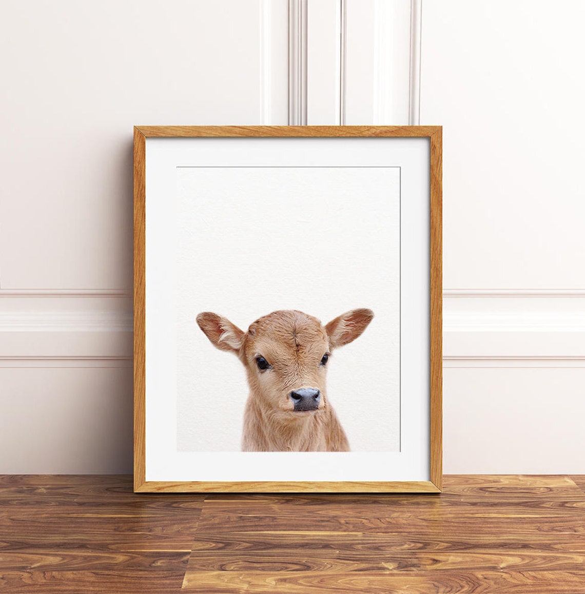 Calf Print, Baby Cow Print, Farm Animals Art Print, Baby Animals ...