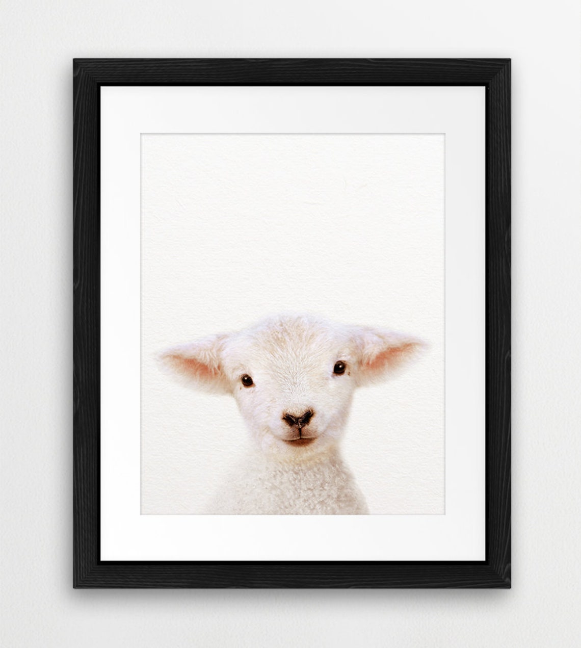 Lamb Print Nursery Decor Baby Lamb Print Animal Art Lamb | Etsy