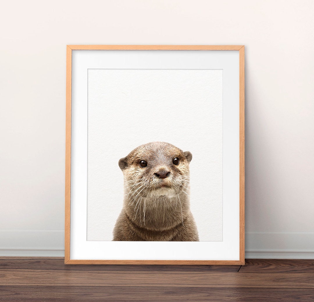 Otter Print, Sea Otter Art Print, Sea Animals Wall Art, Animal Prints ...
