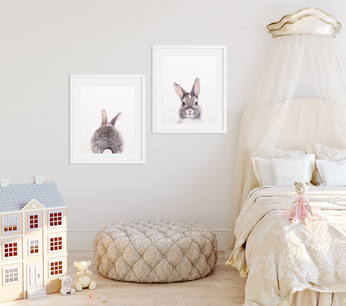 Nursery Wall Art Nursery Decor Rabbit Print Bunny Photo | Etsy