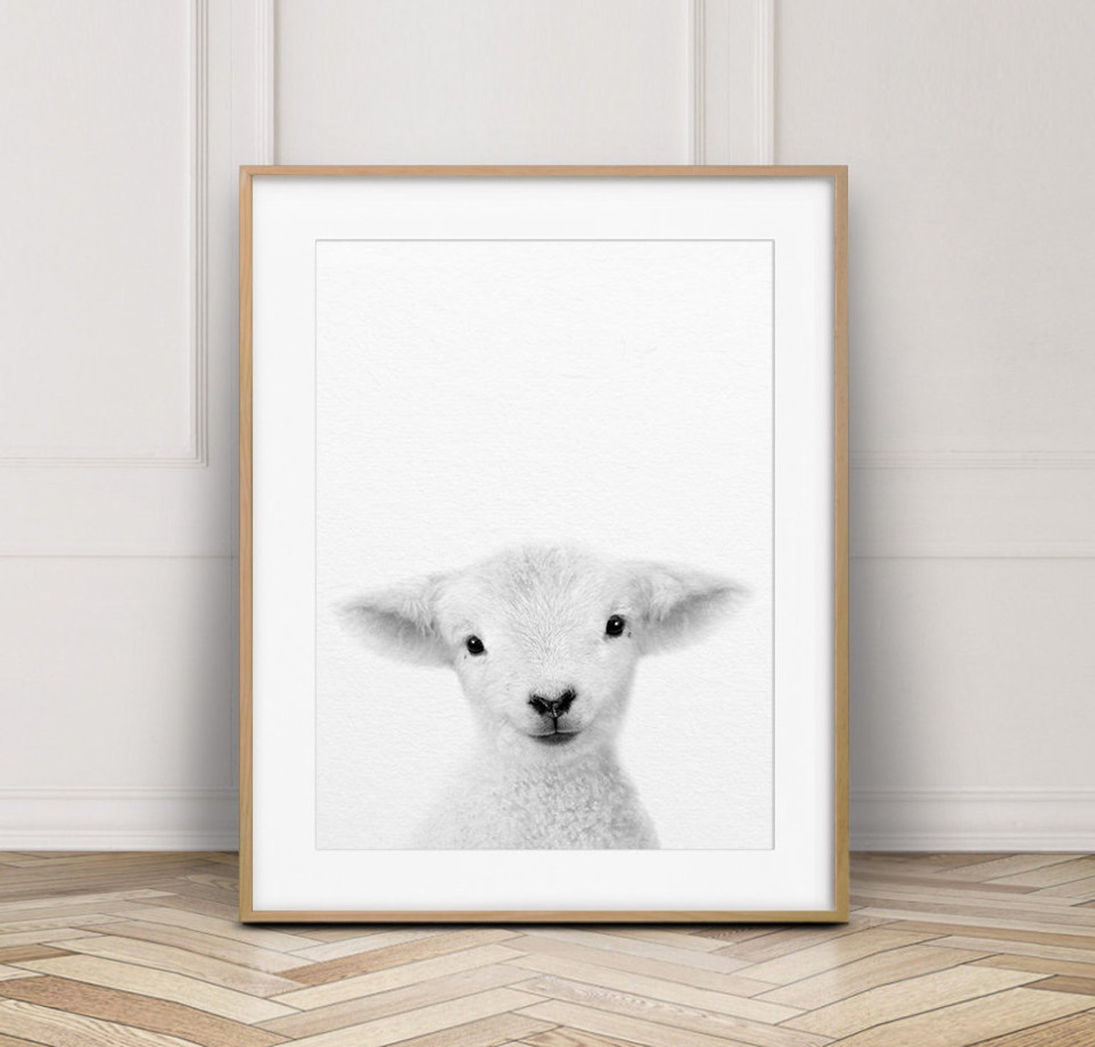 Lamb Print Nursery Wall Art Little Lamb Art Farm Animal - Etsy