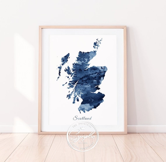 Prints Modern UK Watercolor Art Poster Great Britain Art Print ...