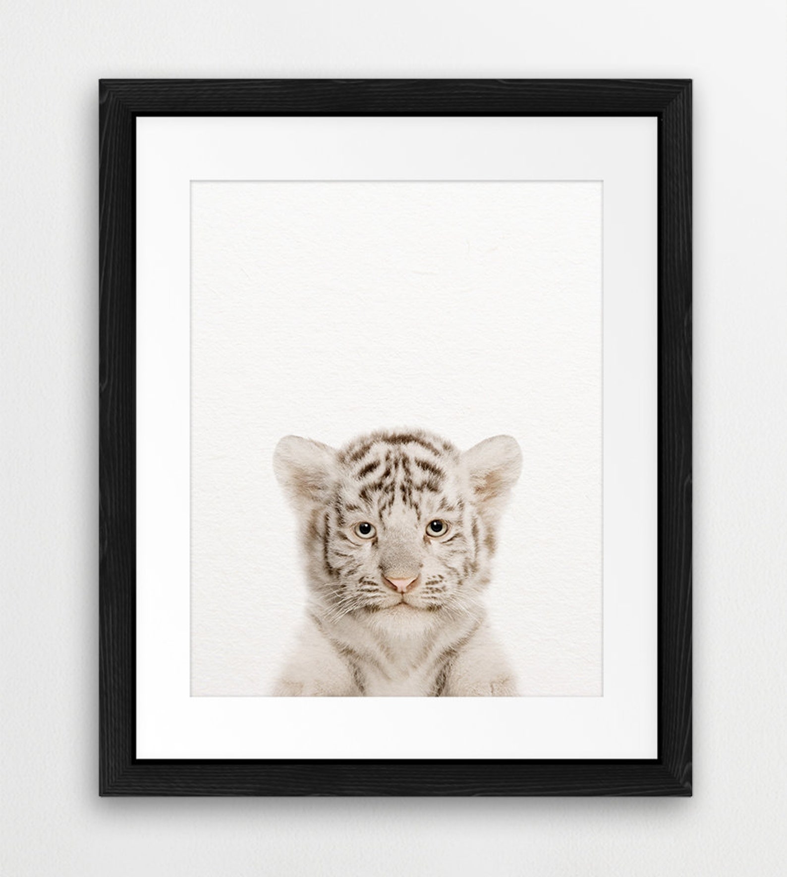 Tiger Print Baby Animal Prints Nursery Decor Baby Animals | Etsy