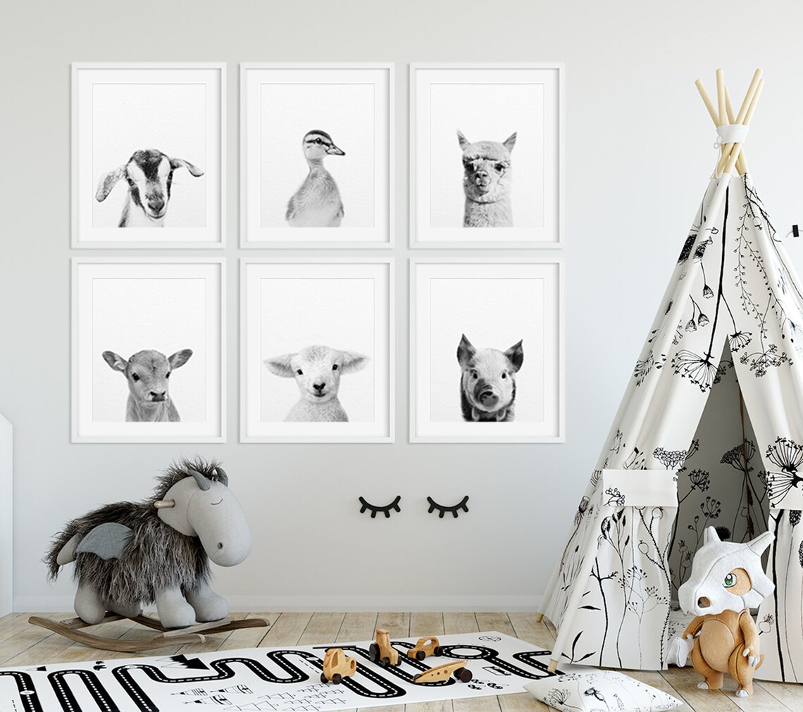 Alpaca Print Nursery Wall Art Llama Print Baby Alpaca | Etsy