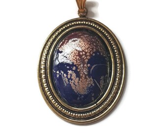 Enamel pendant | Etsy