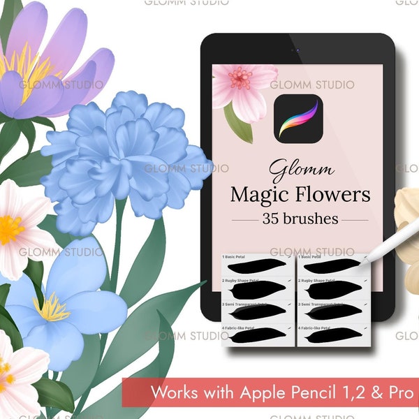 Flower Field Brushes - Etsy UK