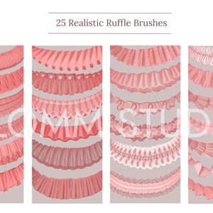 Glomm Ruffles for Procreate 25 Brushes, Procreate Cloth Brush - Etsy