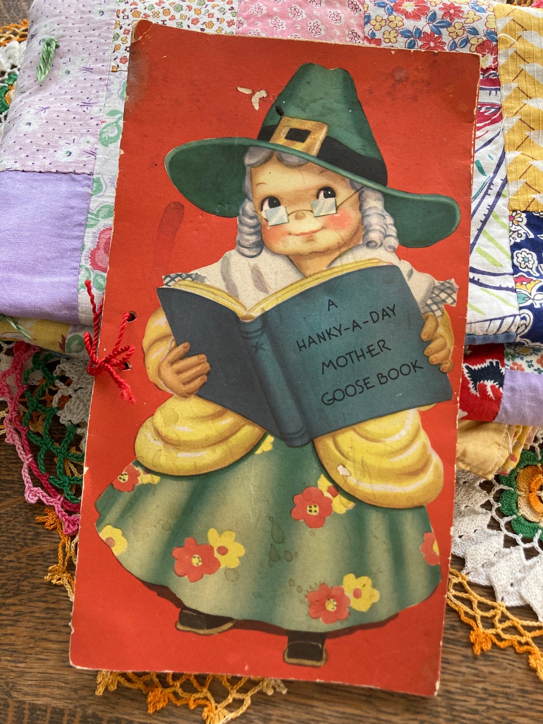 A Hanky -a-day Mother Goose Book~with SEVEN Hankies for a Full Week ...