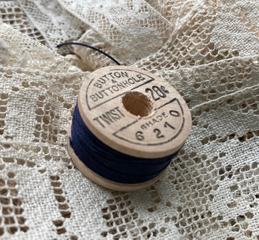 Antique Pure Silk Thread on Wooden Spool~early Vintage~belding ...
