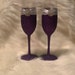 Purple and Silver Champagne Flutes - Etsy
